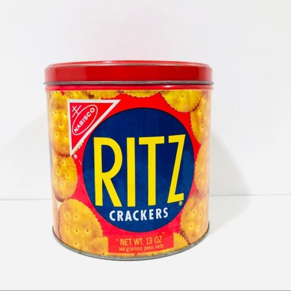 ritz | Accents | Ritz 97s Vintage Cracker Tin Farmhouse Decor | Poshmark